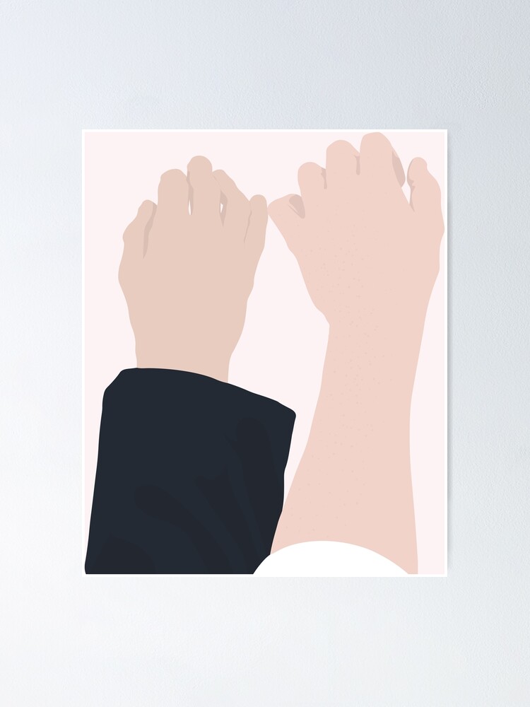 Nick And Charlie Hands Heartstopper Poster