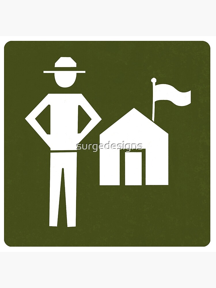 "Outdoor Recreational Park Ranger Road Sign" Acrylic Block by ...