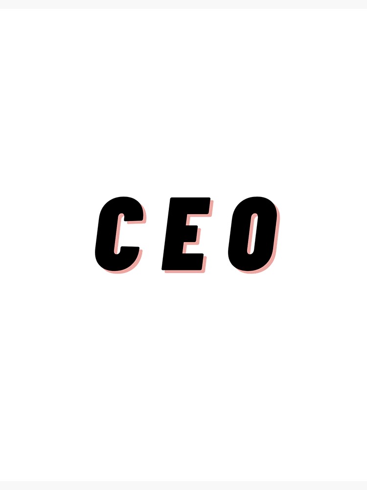 "CEO" Sticker for Sale by Artpivot | Redbubble