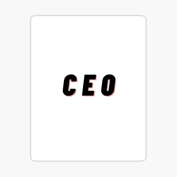 "CEO" Sticker for Sale by Artpivot | Redbubble