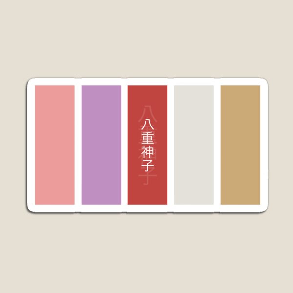 "Yae Miko - "Genshin Impact: Color Palettes" Collection" Magnet for ...