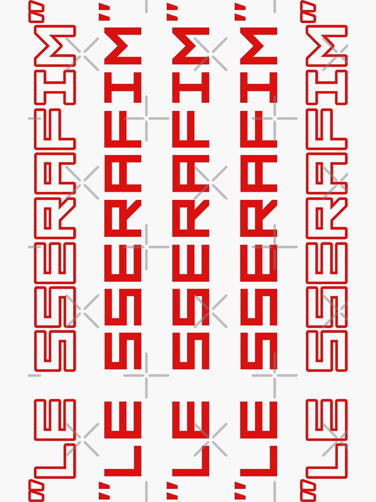 "LE SSERAFIM Red" Sticker by AliffStudio | Redbubble