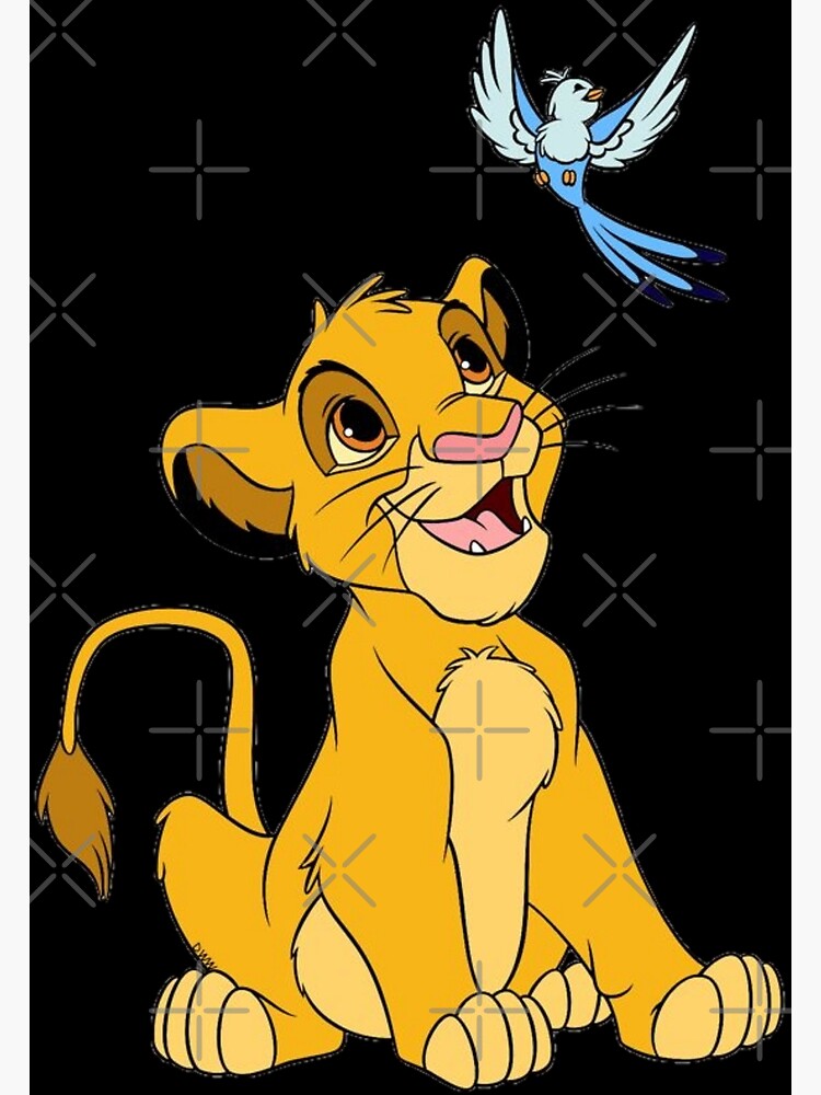 "Funny Lion Simba" Poster for Sale by PreGAty | Redbubble