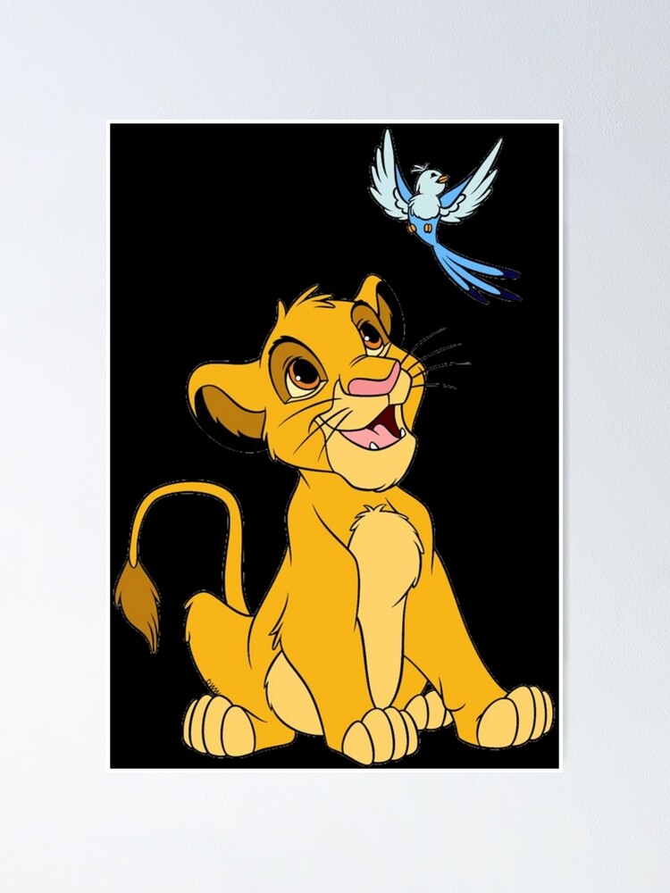 "Funny Lion Simba" Poster for Sale by PreGAty | Redbubble