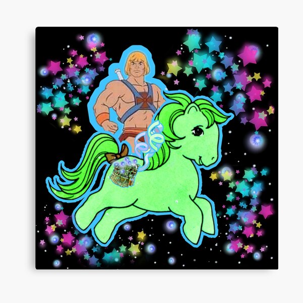 "80s aesthetic he man mlp " Canvas Print for Sale by shesxmagic | Redbubble