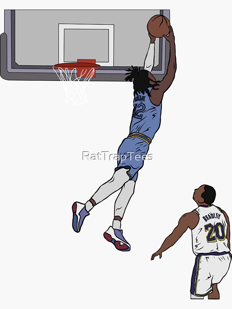"Ja Morant Insane Block on Avery Bradley" Sticker for Sale by ...