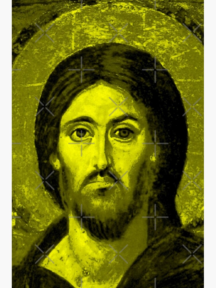 "Jesus icon yellow" Poster for Sale by OrthodoxLove | Redbubble