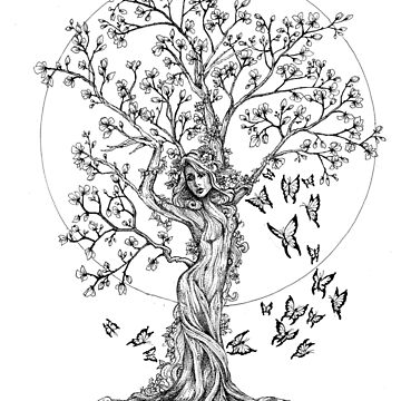 "Gaia Tree of Life" Sticker for Sale by LKBurke29 | Redbubble