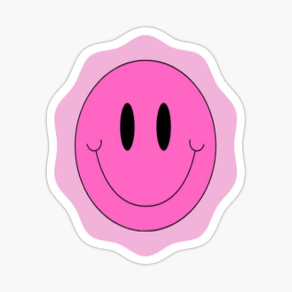 "Light pink smiley" Sticker for Sale by danijelacvet | Redbubble
