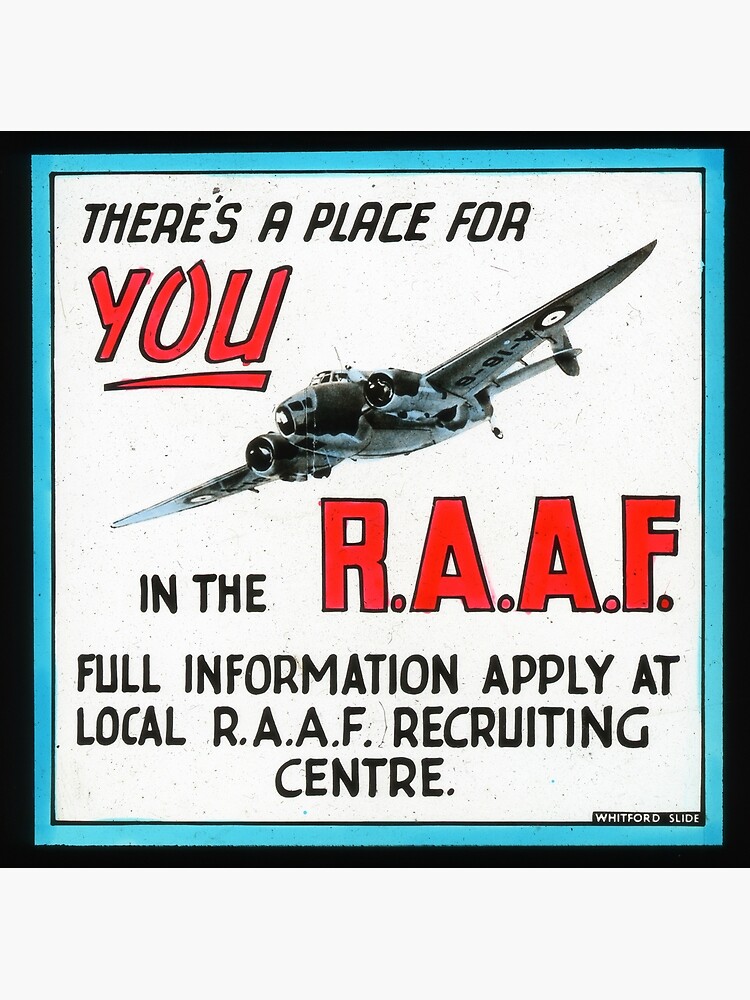 Vintage RAAF Air Force Australia Enlistment World War II Premium Matte ...