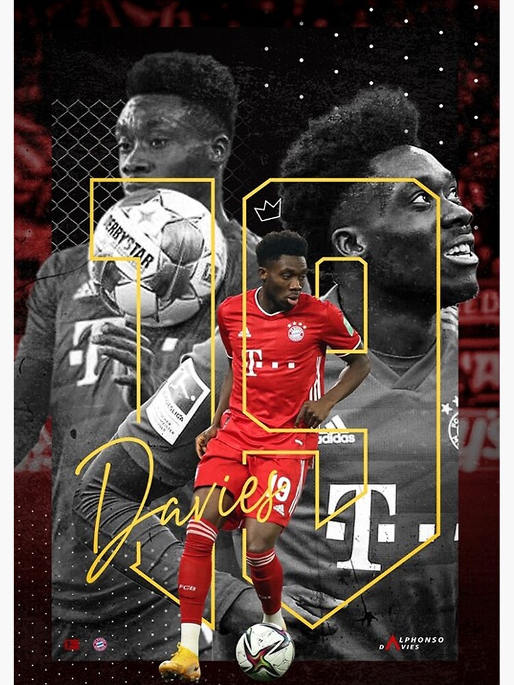 Alphonso Davies collage Poster Premium Matte Vertical Poster sold by ...