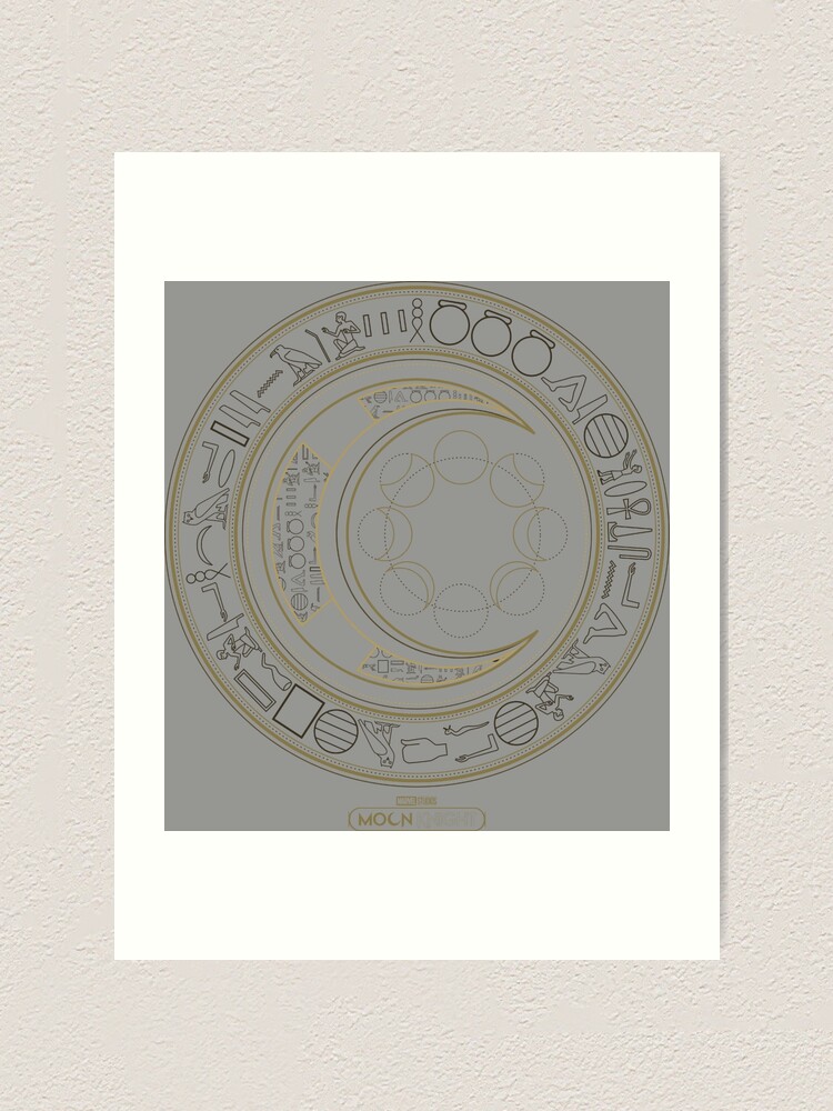 "Moon Knight Hieroglyphics Logo" Art Print by PhillipBeebe | Redbubble