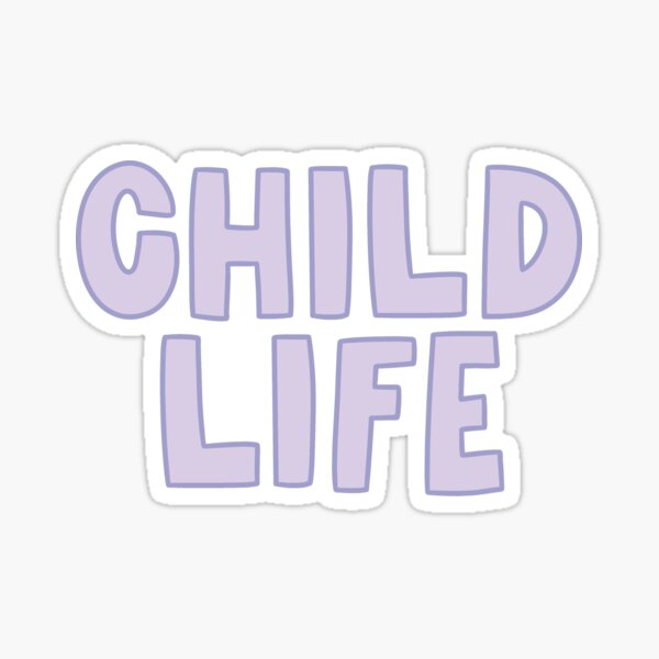 "Child Life Block - purple" Sticker by t-and-mae | Redbubble