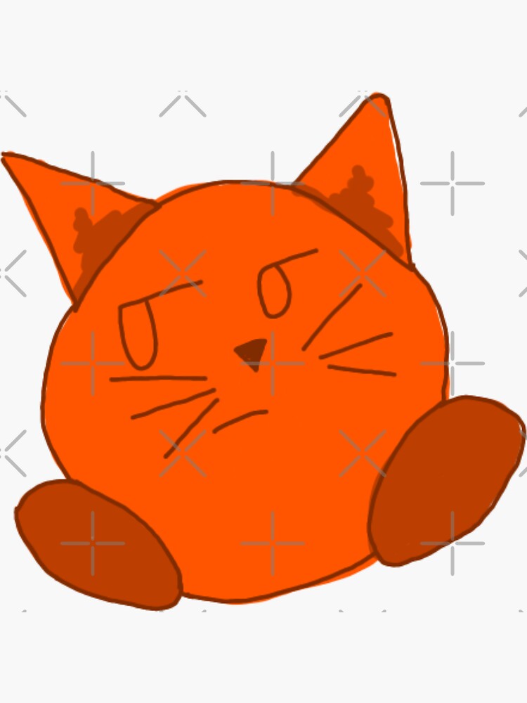 "Catby" Sticker by EzraJSMiller | Redbubble