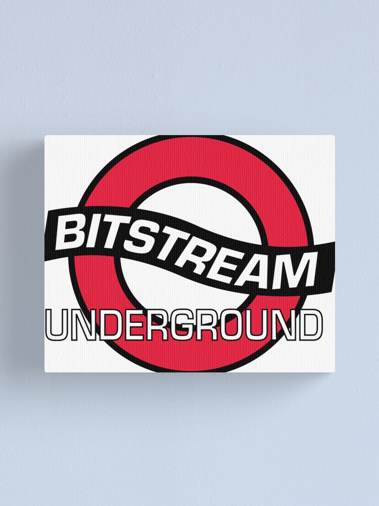 "Bitstream Underground Logo" Canvas Print for Sale by JCMunson | Redbubble