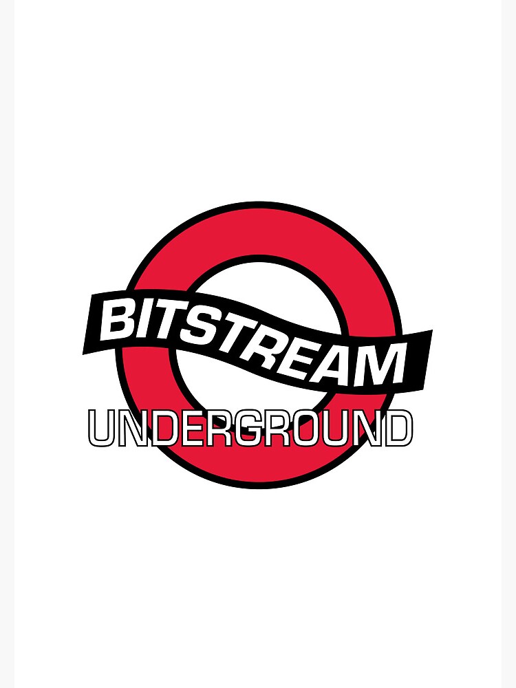"Bitstream Underground Logo" Spiral Notebook for Sale by JCMunson ...