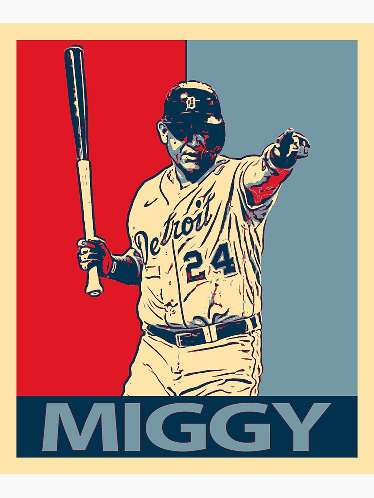 "miguel cabrera miggy trending artwork" Sticker by VickyGolden | Redbubble
