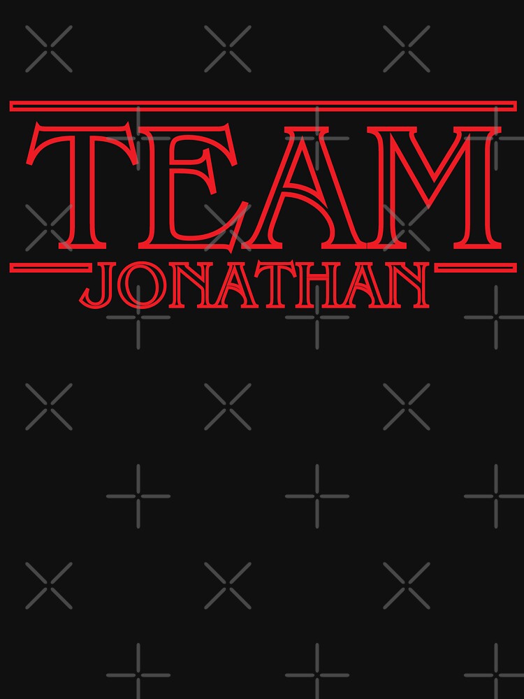 "Team Jonathan - Stranger Things inspired design" T-shirt for Sale by ...