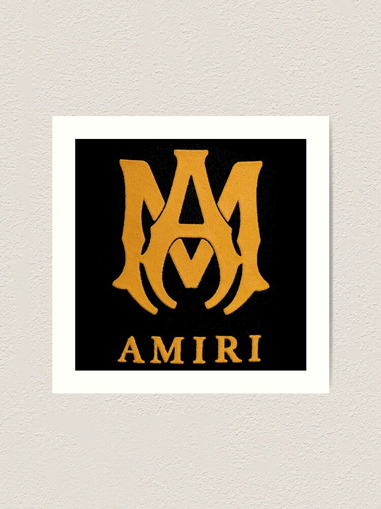 "Original Amiri logo" Art Print for Sale by Hazna | Redbubble