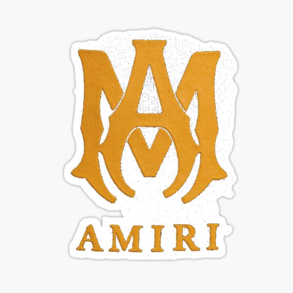 "Original Amiri logo" Sticker by Hazna | Redbubble