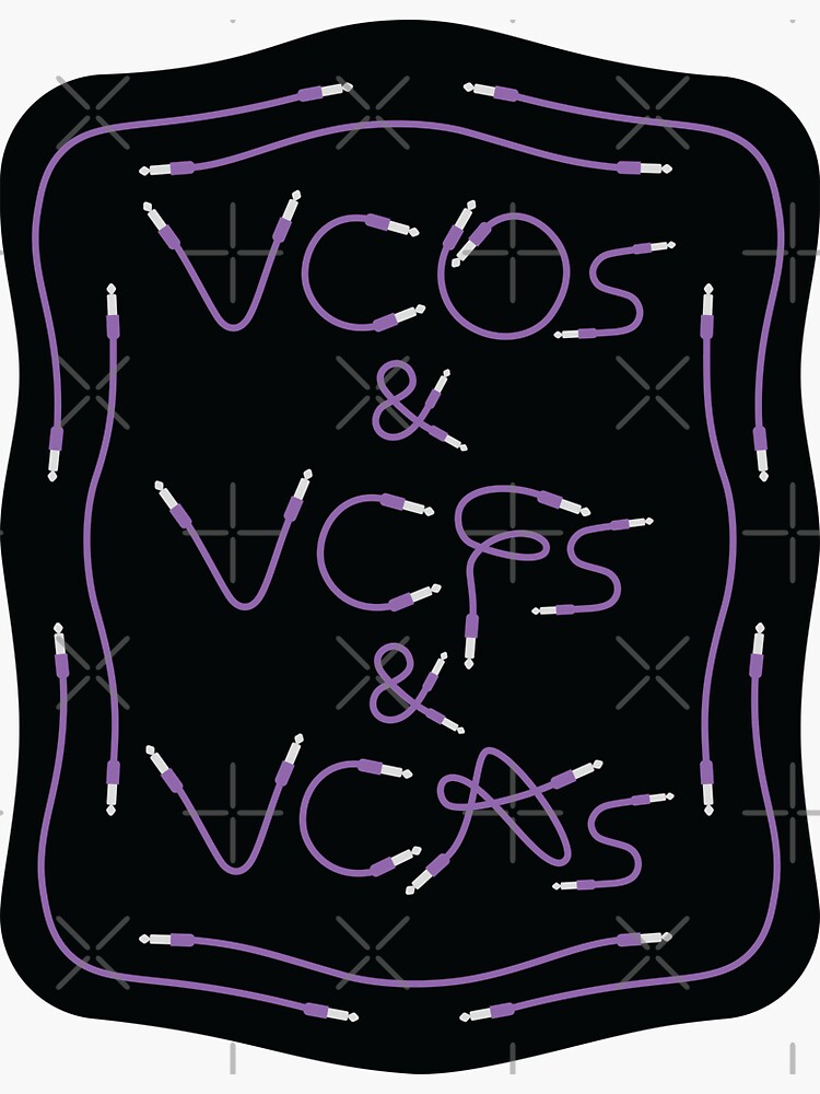 "Modular Synthesizer Patch Cables" Sticker for Sale by AtomicMalibu ...