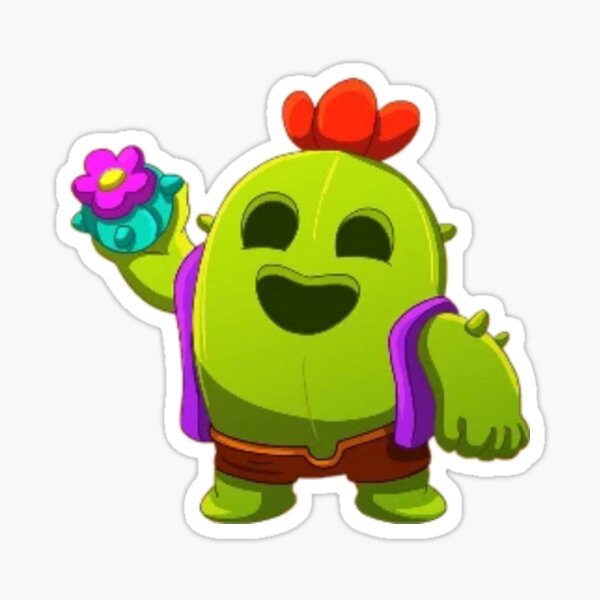 " Spike from Brawlstars" Sticker by abdelefatah | Redbubble