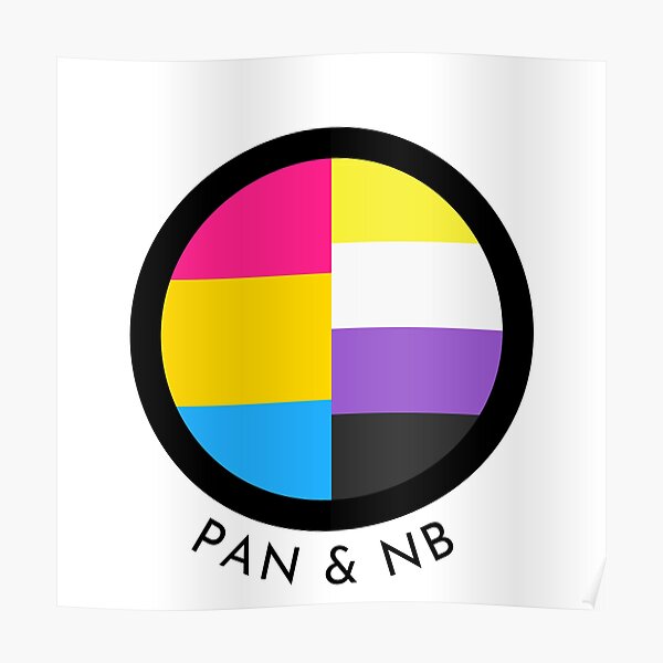 "Pan and Nonbinary Pride Flags" Poster by FallenFeline | Redbubble