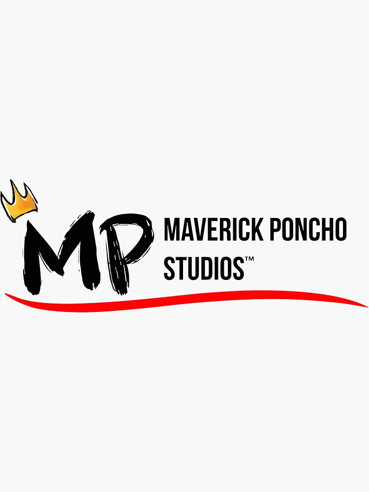 "MP Studios Official Logo" Sticker by MaverickPoncho | Redbubble