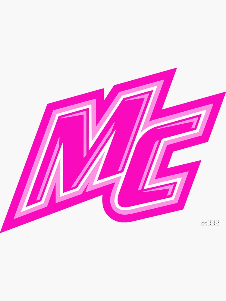 "Merrimack College Pink Logo" Sticker by cs332 | Redbubble