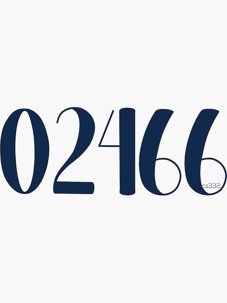 "Lasell University Zip Code" Sticker for Sale by cs332 | Redbubble