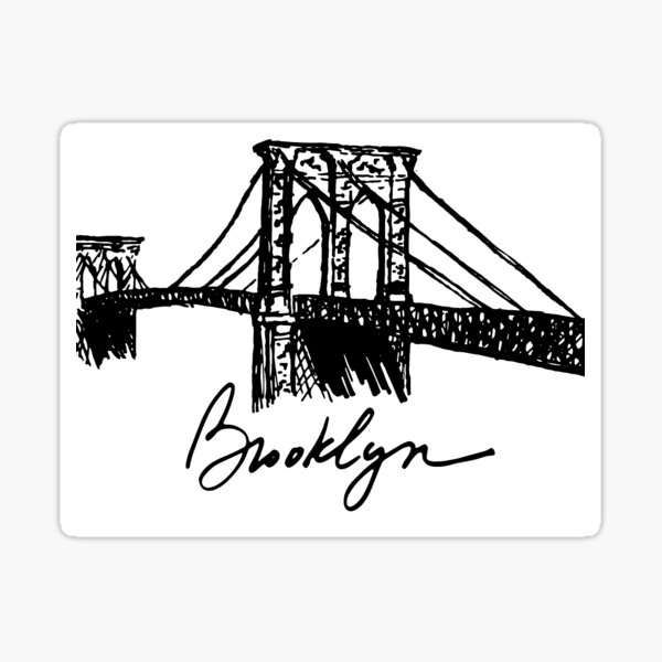 "brooklyn" Sticker for Sale by OnePumpkin | Redbubble
