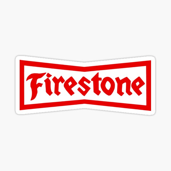 "FIRESTONE" Sticker by hajiokaoy | Redbubble