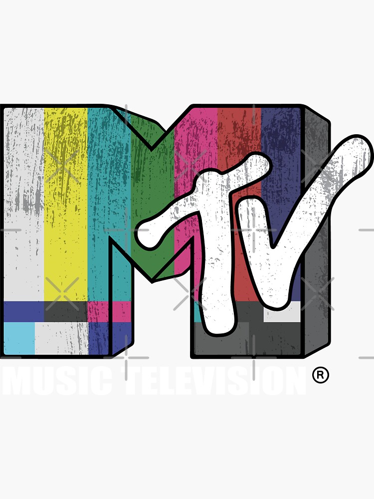 "MTV Retro signal" Sticker for Sale by Jofactory | Redbubble