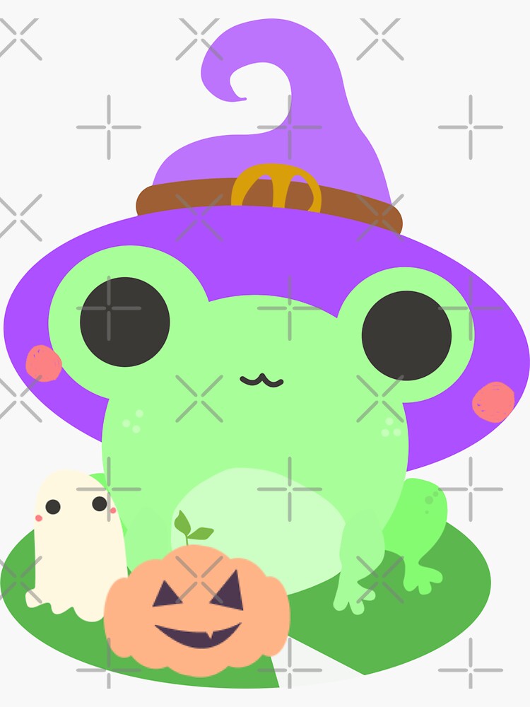 "halloween-frog" Sticker for Sale by Llimoneta | Redbubble
