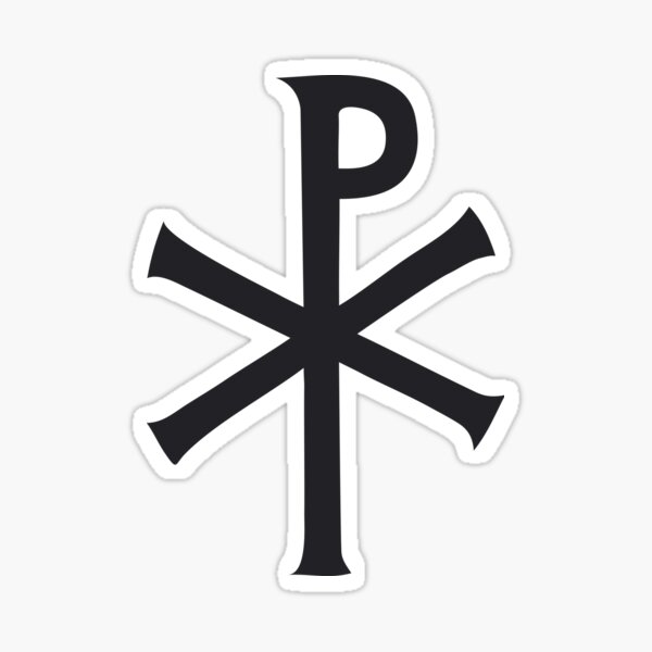 "Chi Rho - Constantine's Byzantine/Roman Christian Insignia" Sticker by ...