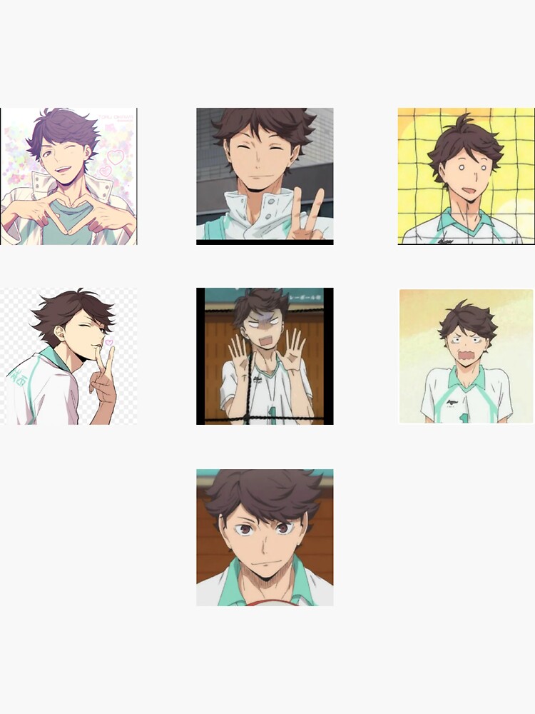 "Glasses Oikawa Haikyuu pack" Sticker for Sale by Boutaje | Redbubble