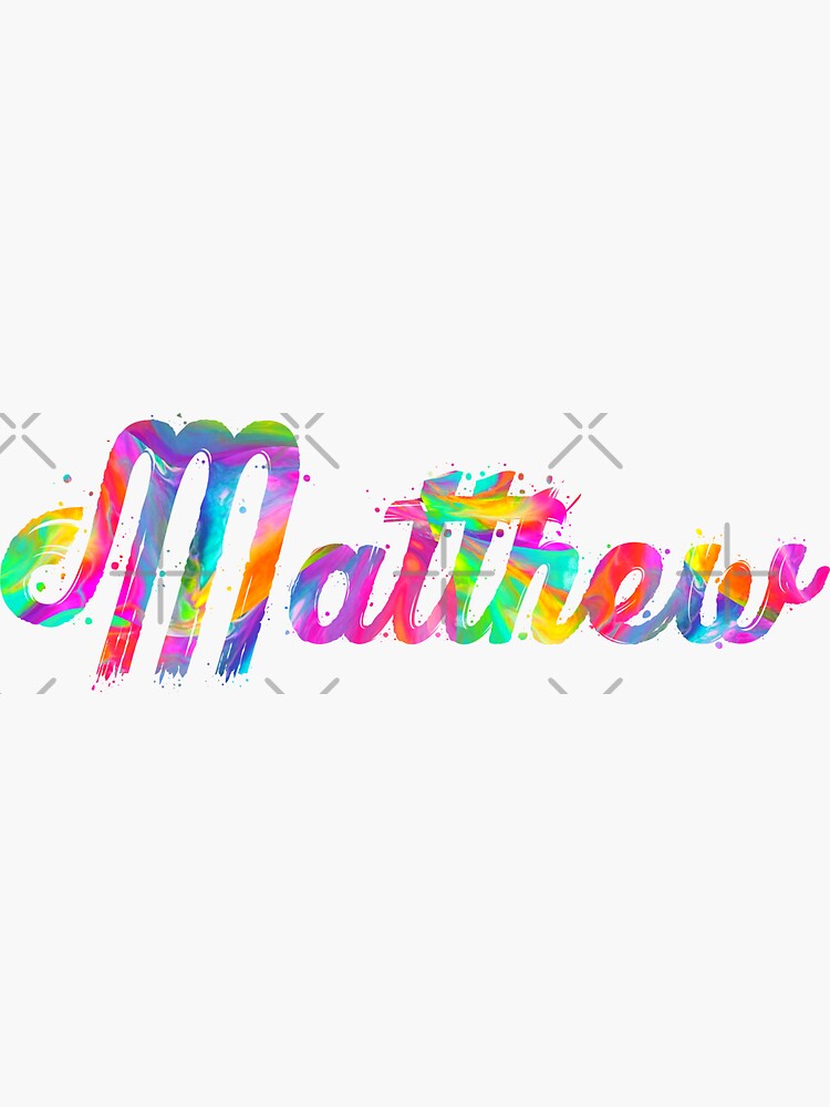 "Matthew" Sticker by ViktorsDrawings | Redbubble