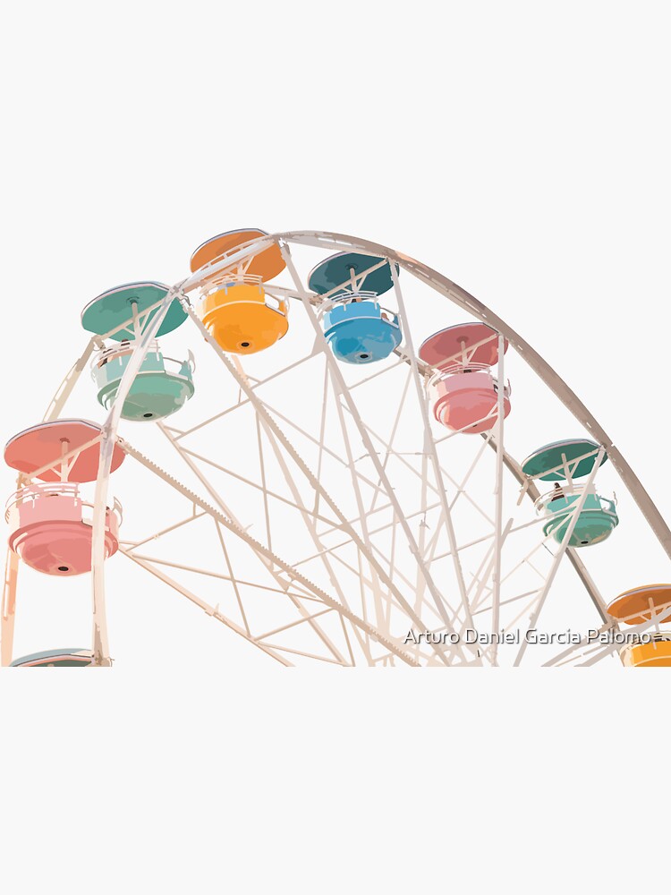 "Ferris Wheel" Sticker by ElMuchachon | Redbubble