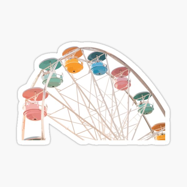 "Ferris Wheel" Sticker by ElMuchachon | Redbubble
