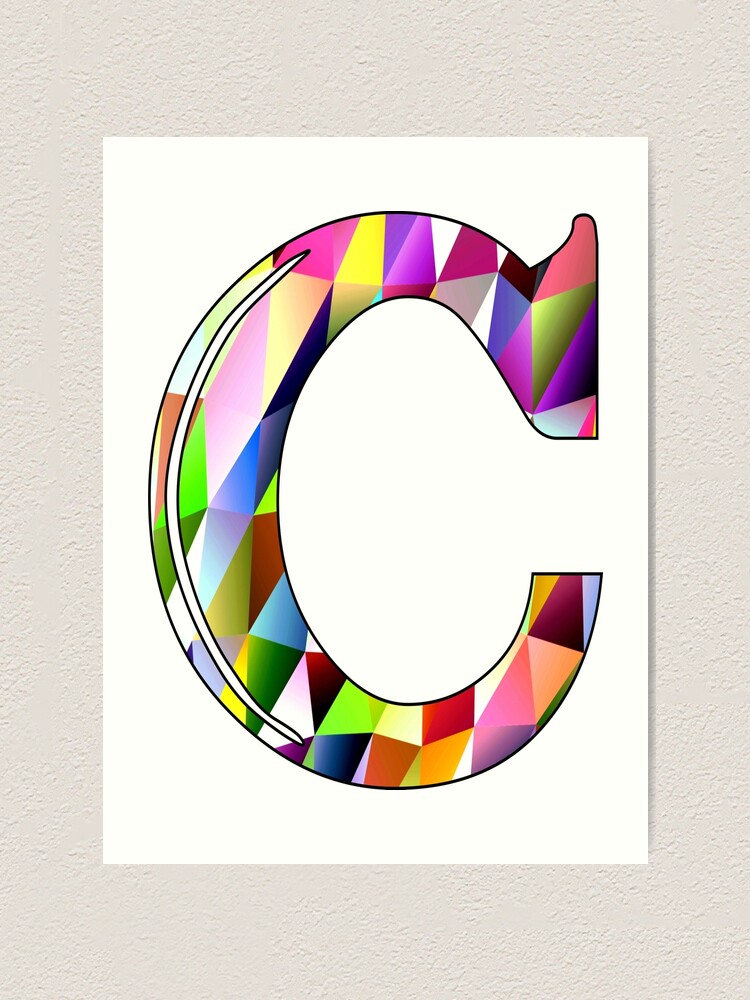 Lámina artística «La letra C es para... Gráfico colorido del alfabeto ...