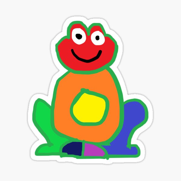 "Rainbow Frog" Sticker by MrRandomGuy | Redbubble