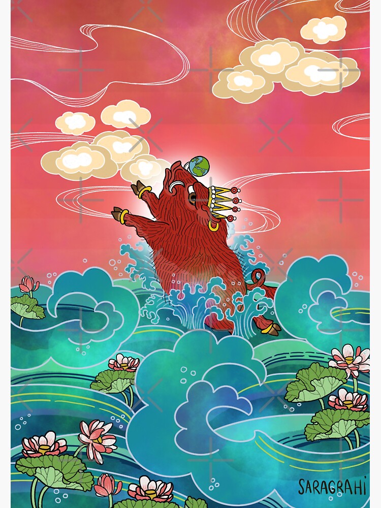 "Varaha Deva, a boar avatar." Sticker for Sale by Saragrahi | Redbubble