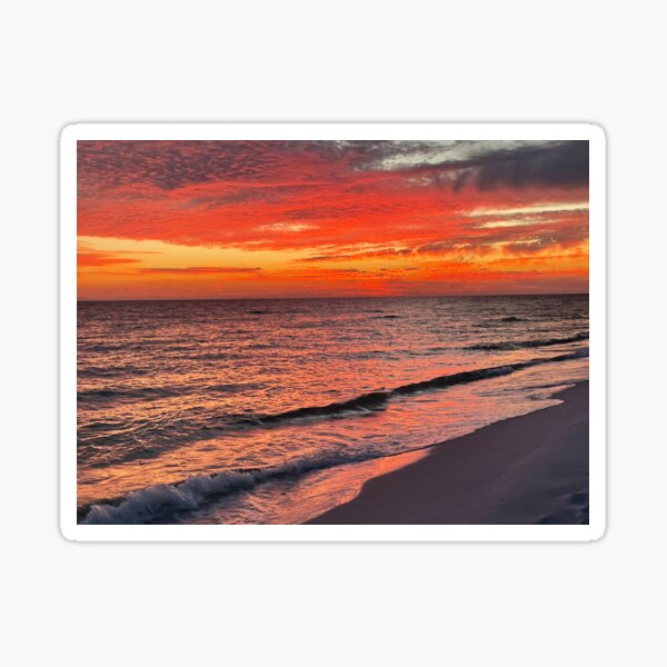 "Gulf Of Mexico Florida Sunset-Photography" Sticker for Sale by ...