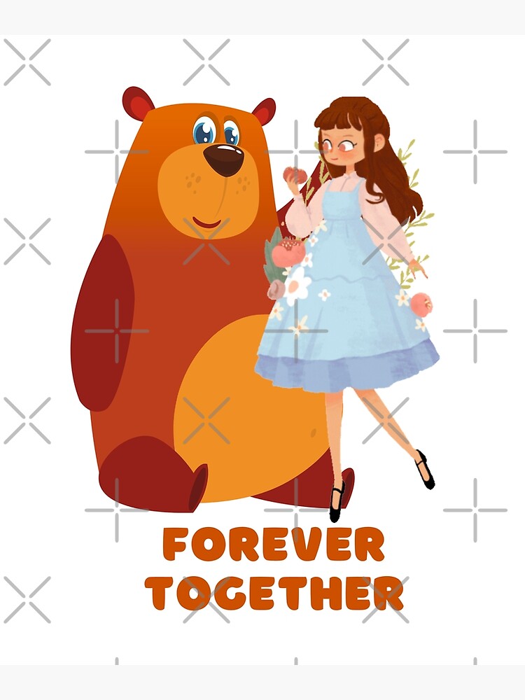 "Forever together beautiful illustration" Poster by ARTEMBASSY | Redbubble