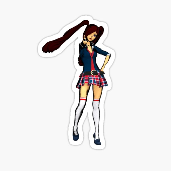Manga School Girl Sticker For Sale By Pixelkummet Redbubble