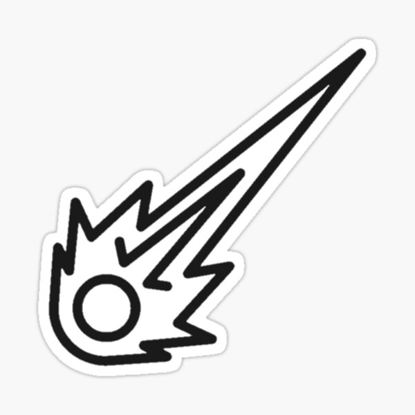"Meteorite" Sticker by LePostier | Redbubble
