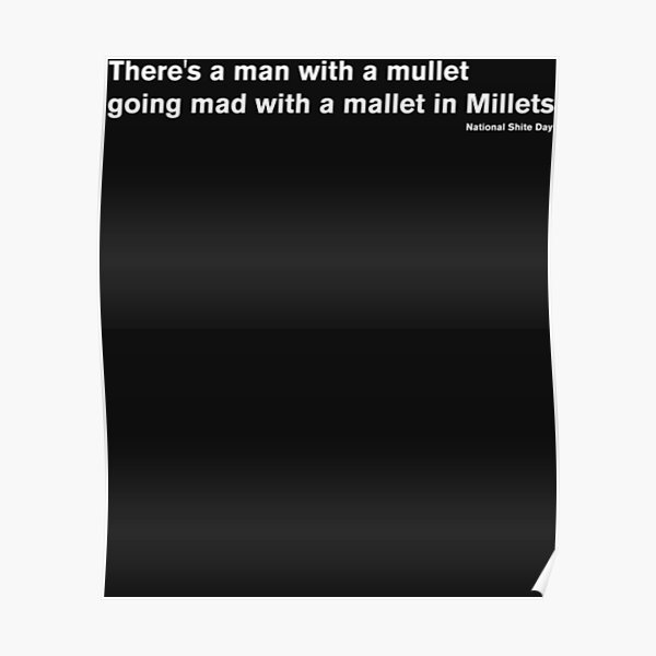 "National shite day" Poster for Sale by HeatherHollands | Redbubble