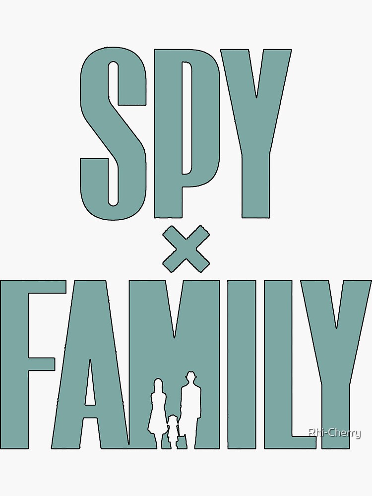 "Spy x Family Logo" Sticker for Sale by Rhi-Cherry | Redbubble