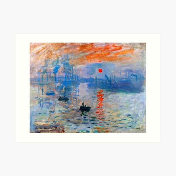 "Claude Monet "Rising Sun"_"1873"" Art Print for Sale by ELNUMEROUNO ...