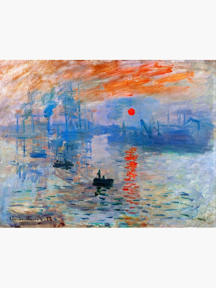 "Claude Monet "Rising Sun"_"1873"" Art Print for Sale by ELNUMEROUNO ...